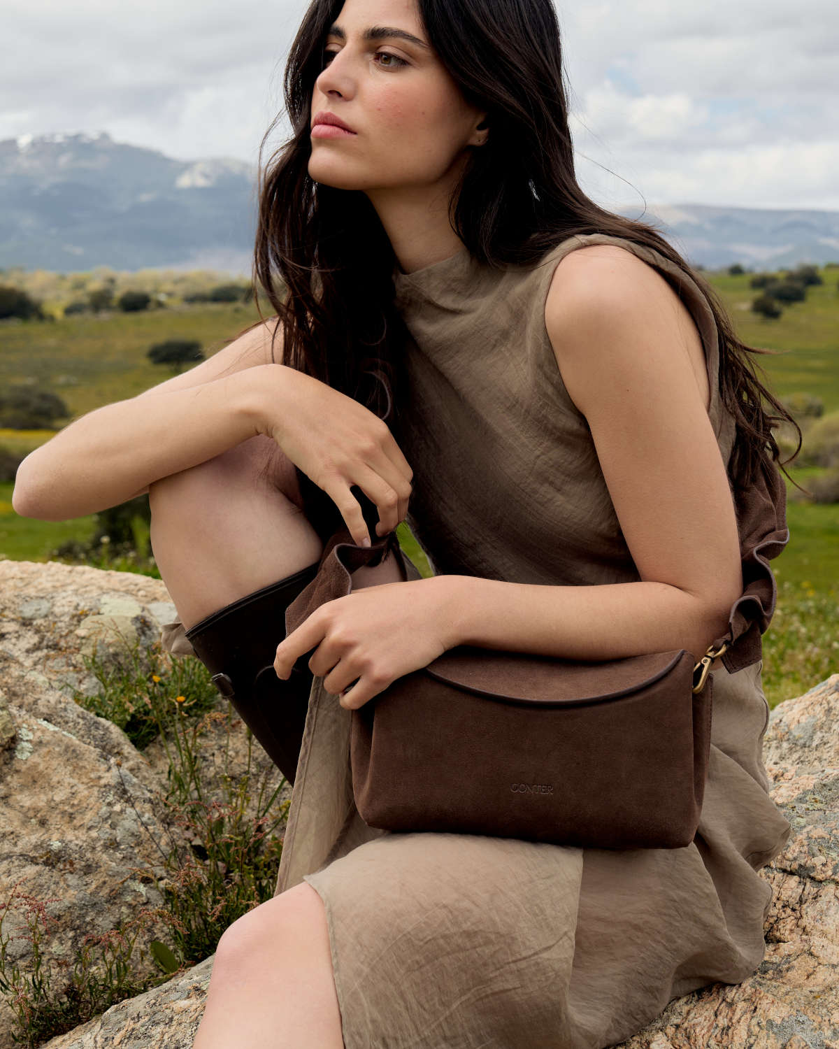 Bag Edition 29003 Split Leather Noisette - Gonter